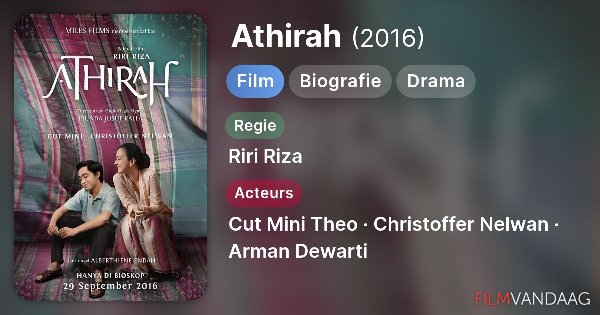 Athirah (film, 2016) - FilmVandaag.nl