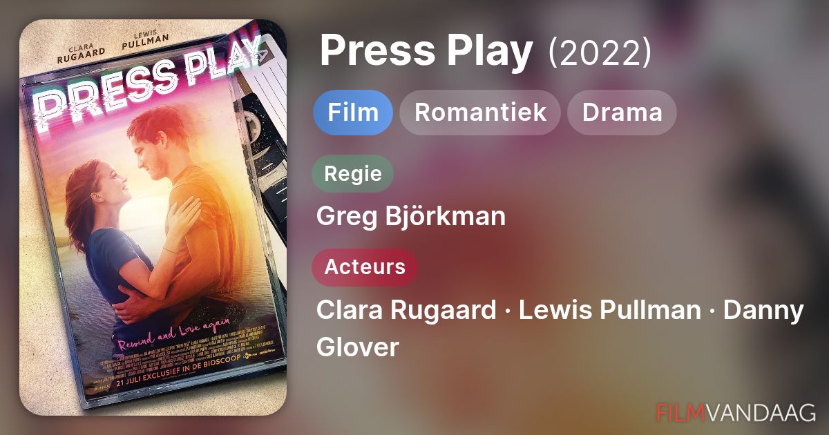 Press Play (film, 2022) - FilmVandaag.nl