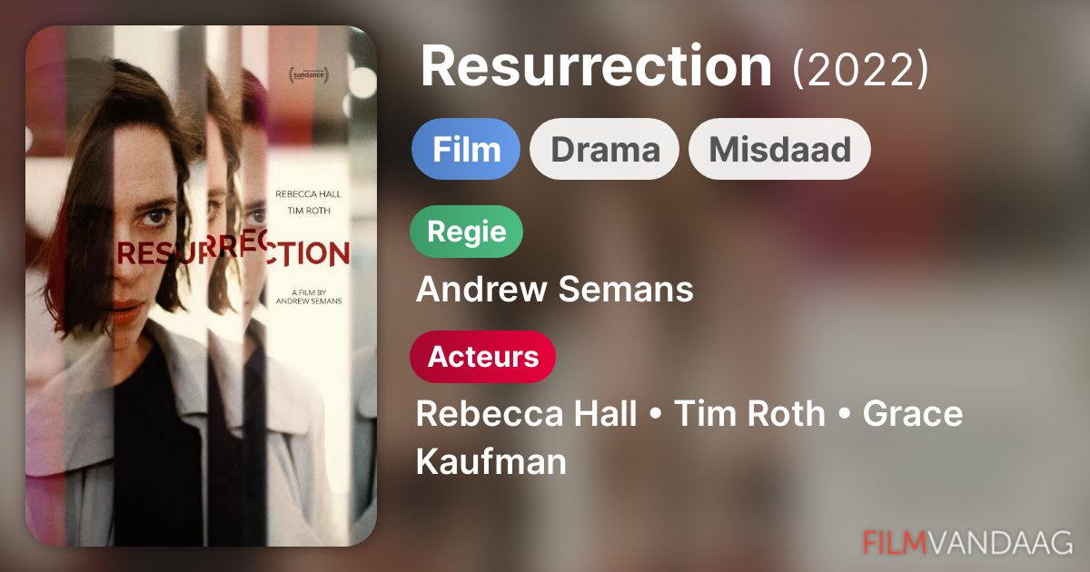 Resurrection (film, 2022) - FilmVandaag.nl