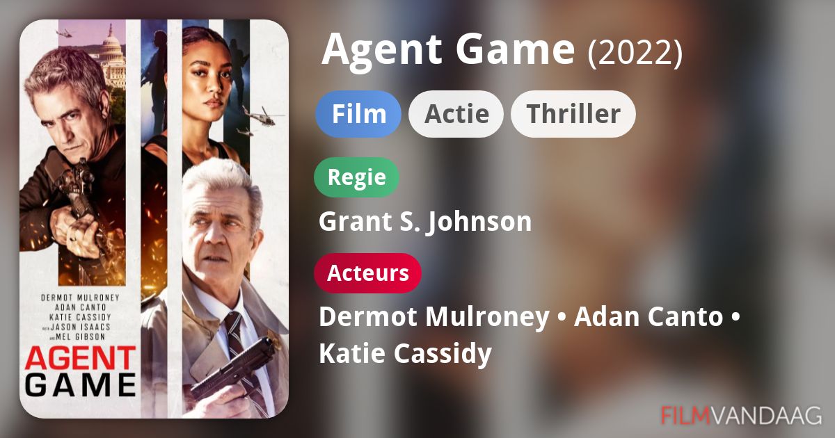 Agent Game (film, 2022) - FilmVandaag.nl