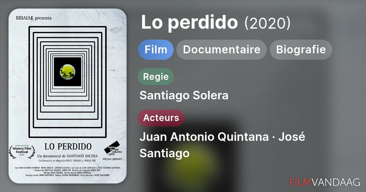 Lo perdido (film, 2020) Nu Online Kijken - FilmVandaag.nl