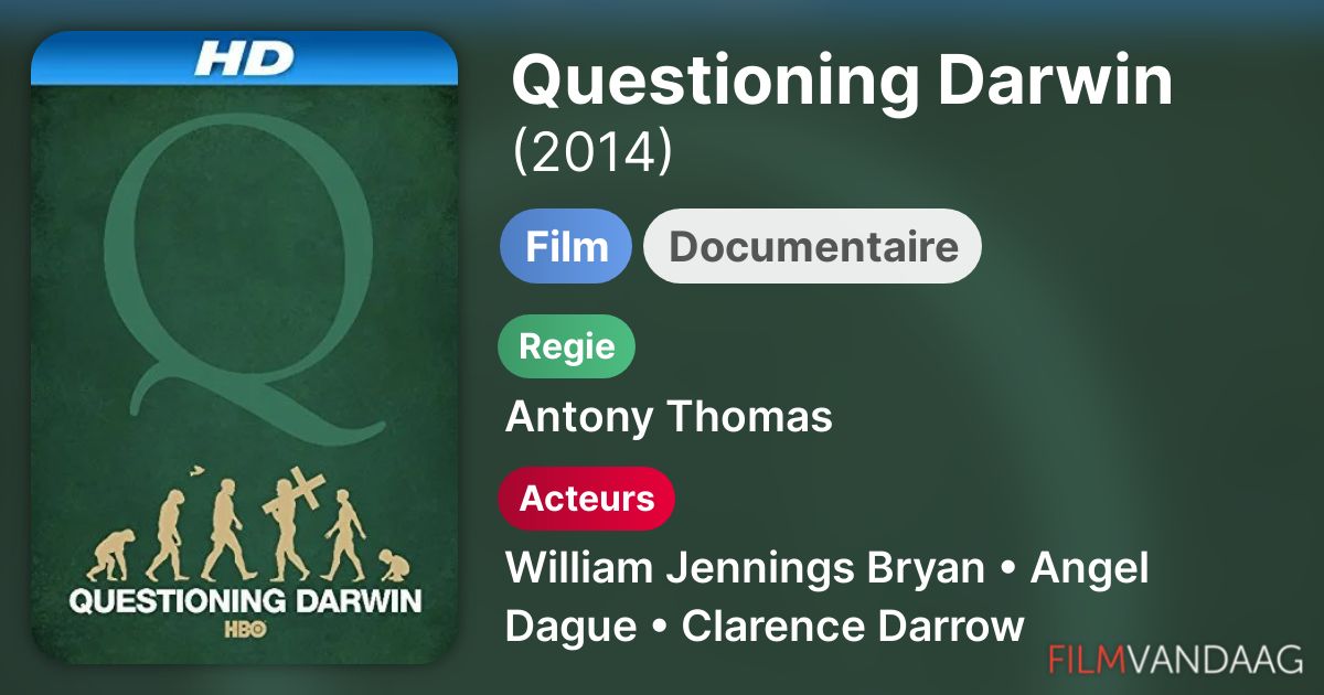 Questioning Darwin (film, 2014) - FilmVandaag.nl