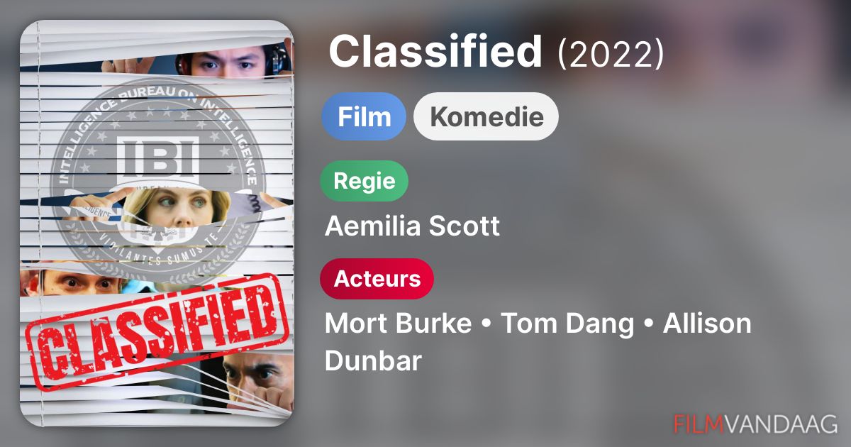 Classified (film, 2022) - FilmVandaag.nl