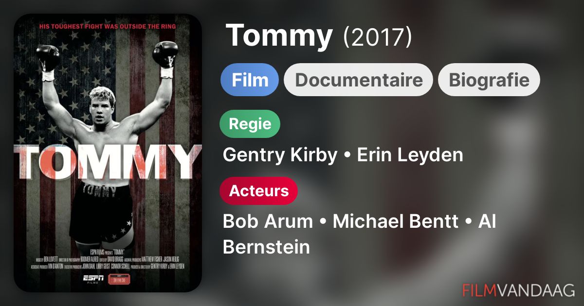Tommy (film, 2017) - FilmVandaag.nl