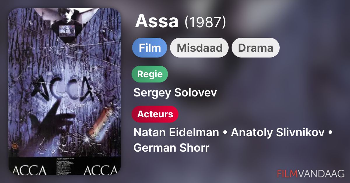 Assa (film, 1987) - FilmVandaag.nl