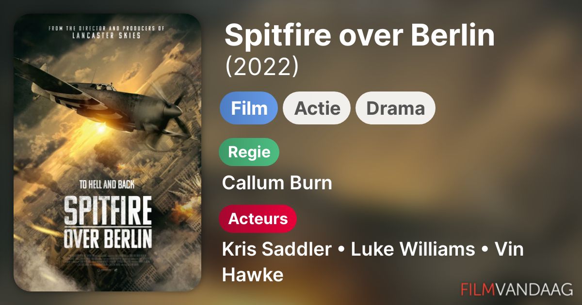 Spitfire over Berlin (film, 2022) - FilmVandaag.nl