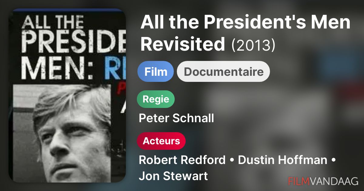 All the President's Men Revisited (film, 2013) - FilmVandaag.nl