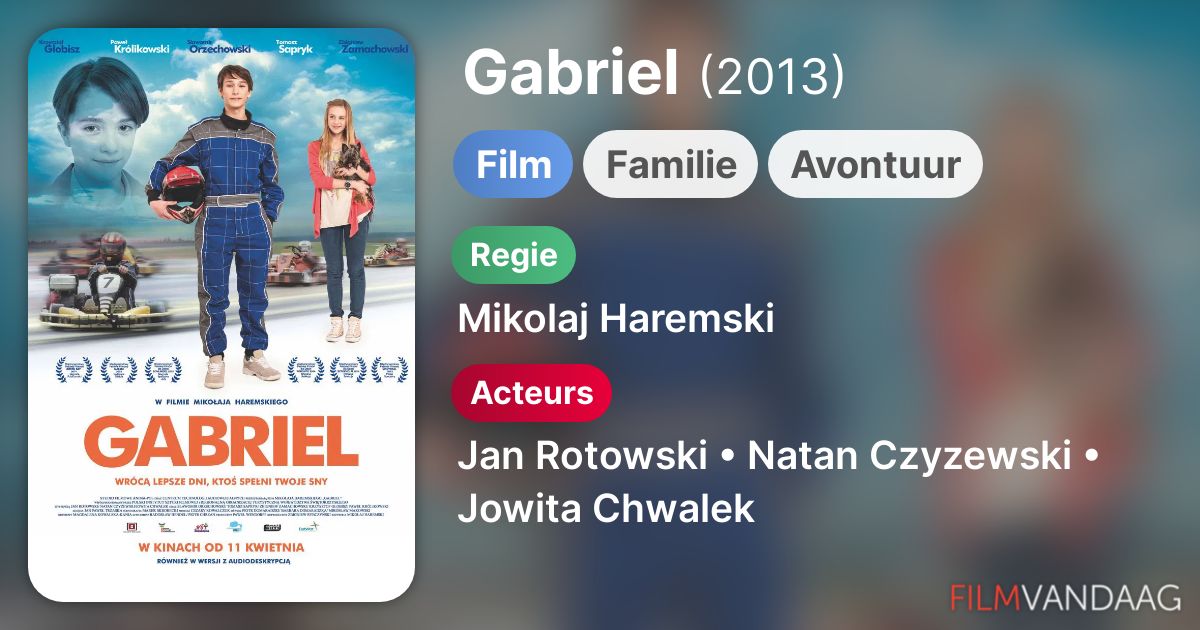 Gabriel (film, 2013) - FilmVandaag.nl