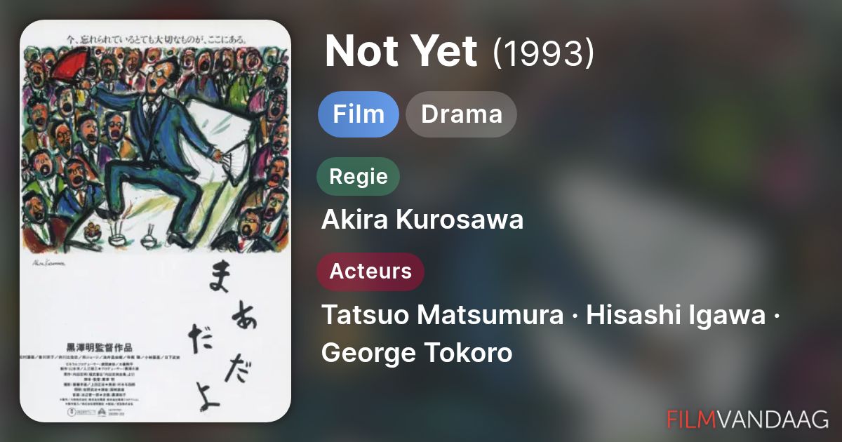 Not Yet (film, 1993) - FilmVandaag.nl
