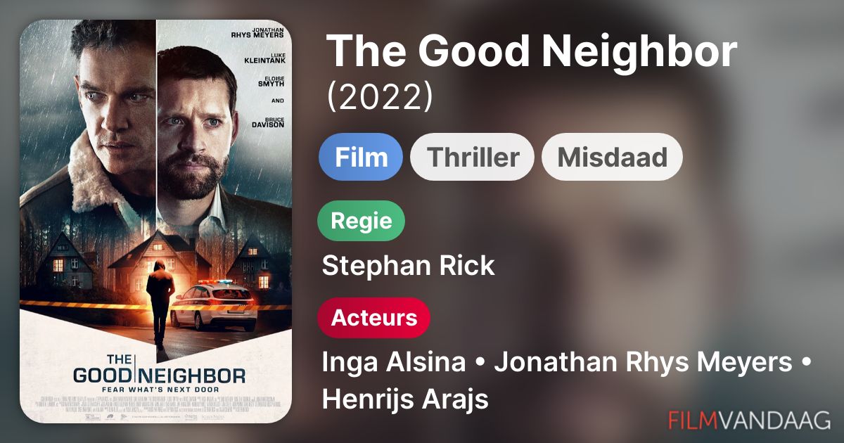 The Good Neighbor (film, 2021) - FilmVandaag.nl