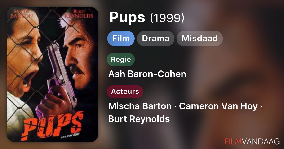 Pups (film, 1999) - FilmVandaag.nl