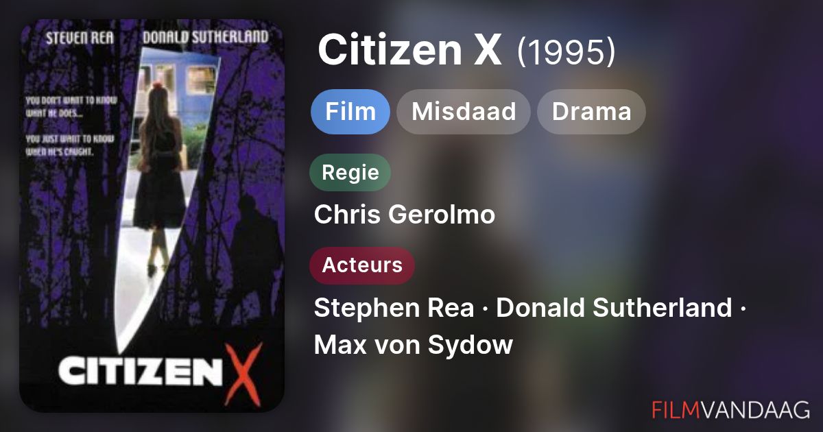 Citizen X (film, 1995) - FilmVandaag.nl