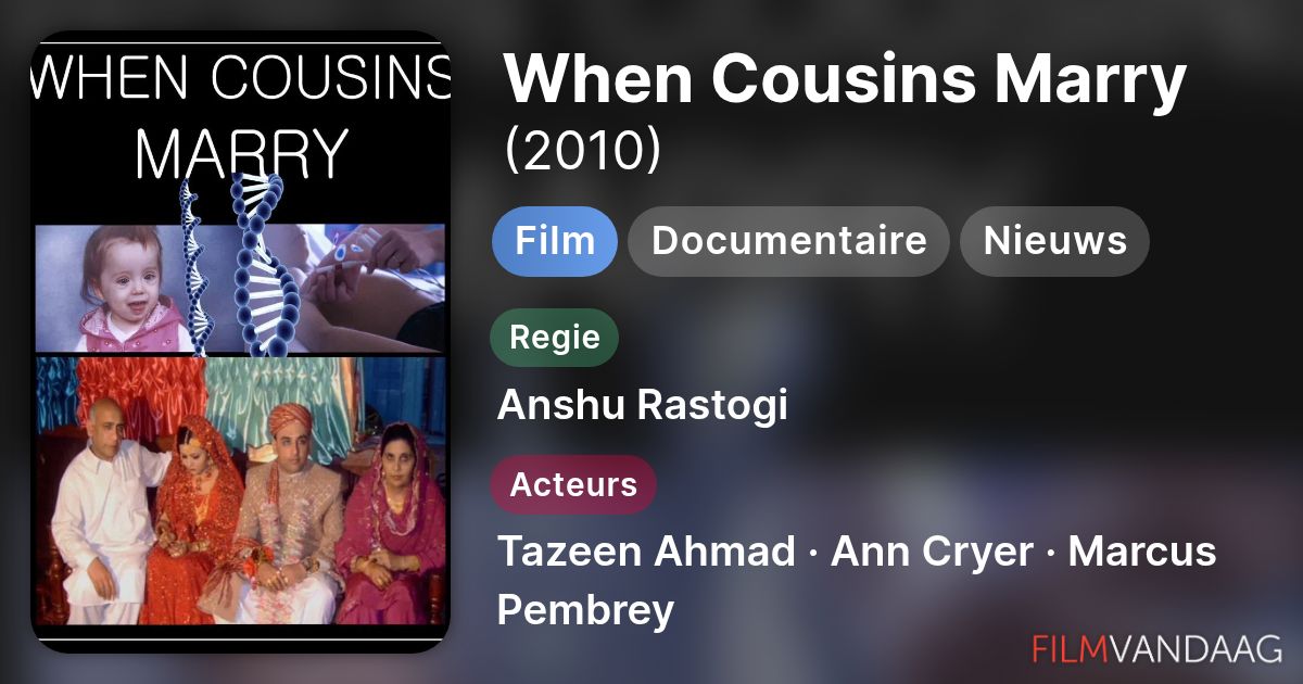 When Cousins Marry Film 2010 Filmvandaag Nl