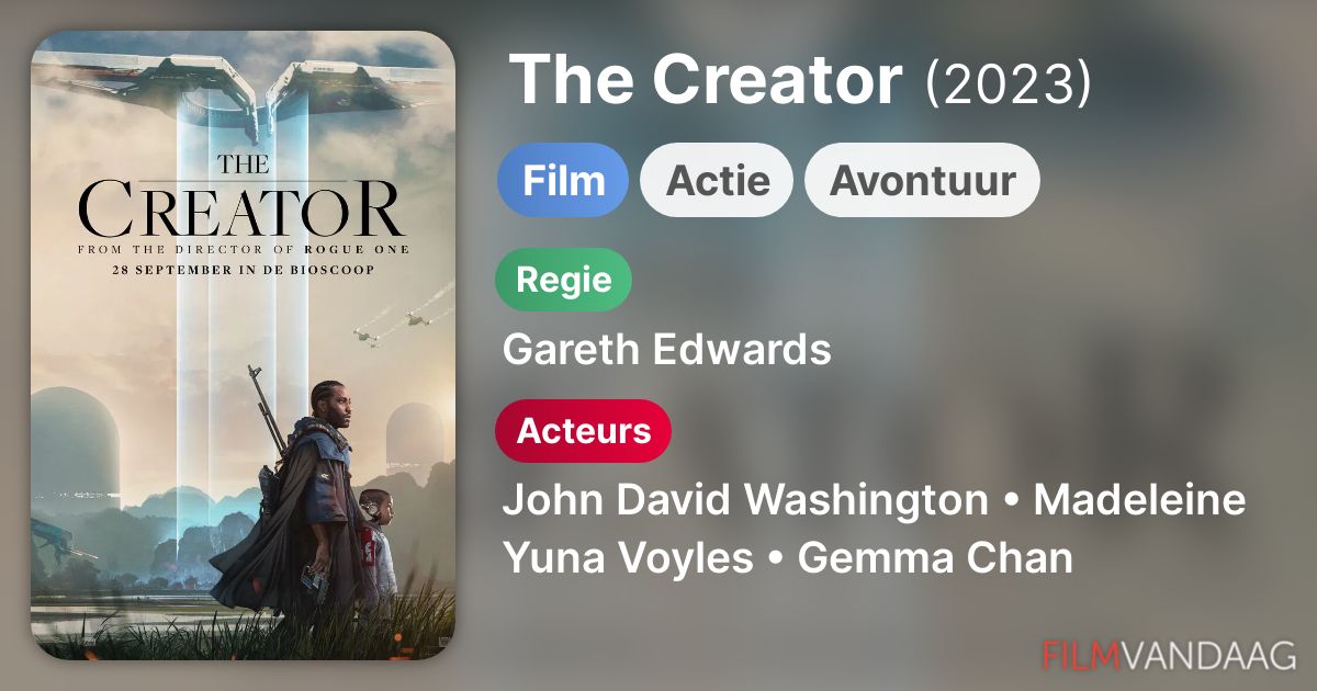 The Creator (film, 2023) - FilmVandaag.nl