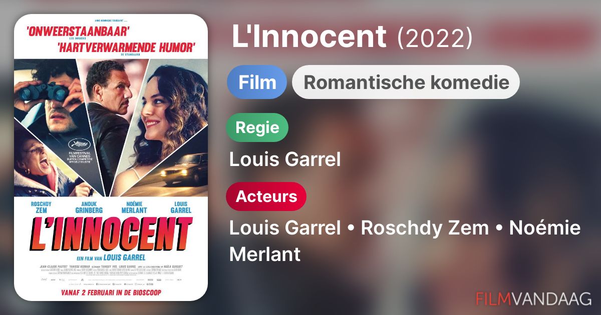 L'Innocent (film, 2022) - FilmVandaag.nl