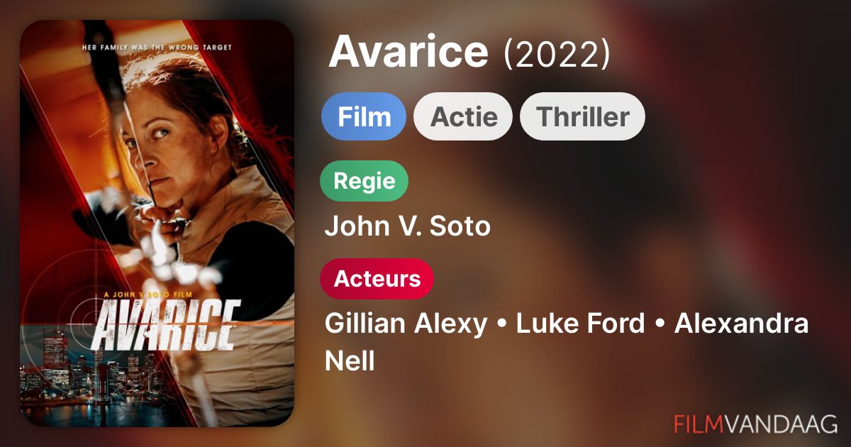 Avarice (film, 2022) - FilmVandaag.nl