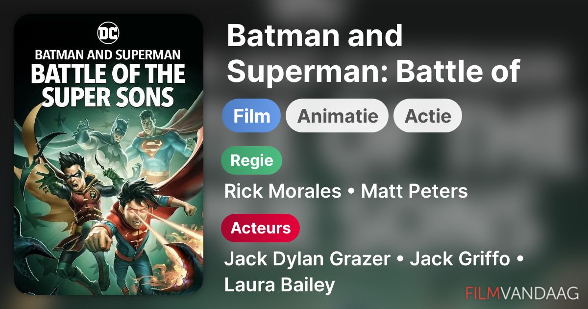 Batman and Superman: Battle of the Super Sons (film, 2022) - FilmVandaag.nl