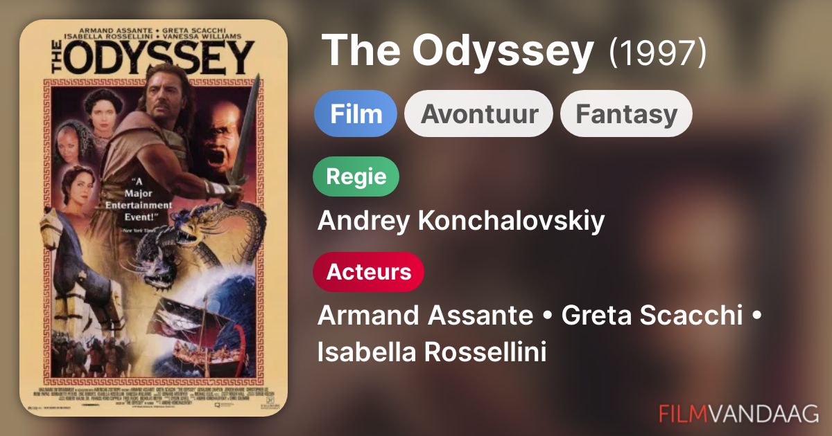 The Odyssey (film, 1997) - FilmVandaag.nl