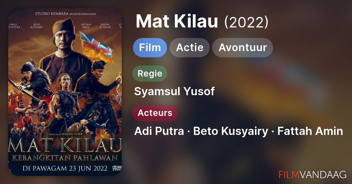 Mat Kilau (film, 2022) - FilmVandaag.nl