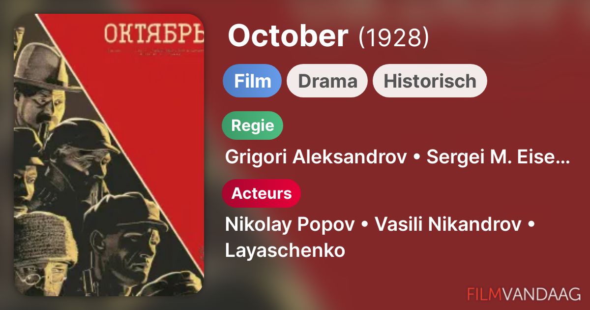 October (film, 1928) - FilmVandaag.nl