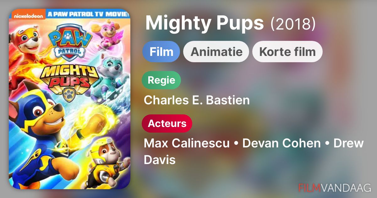 Mighty Pups (film, 2018) - FilmVandaag.nl