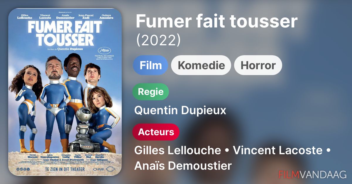 Fumer fait tousser (film, 2022) - FilmVandaag.nl