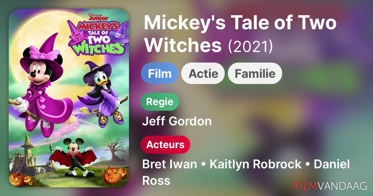 Mickey's Tale of Two Witches (film, 2021) - FilmVandaag.nl
