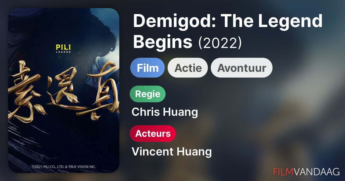 Demigod: The Legend Begins (film, 2022) - FilmVandaag.nl