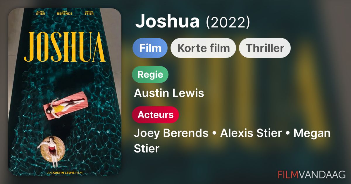 Joshua (film, 2022) - FilmVandaag.nl