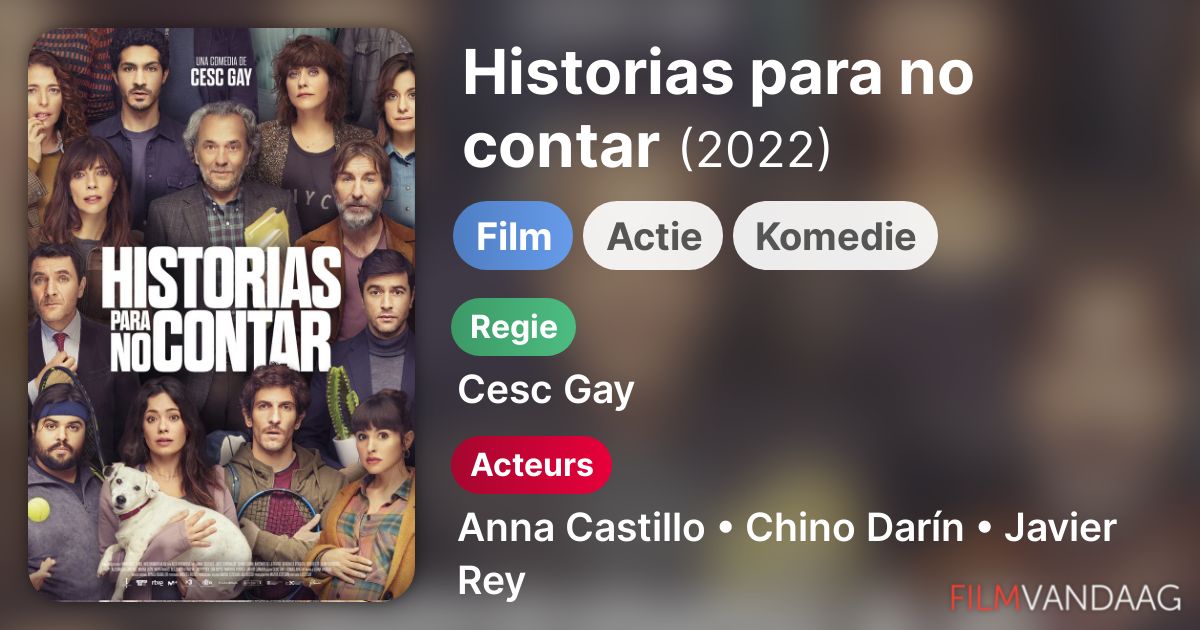 Historias para no contar (film, 2022) - FilmVandaag.nl