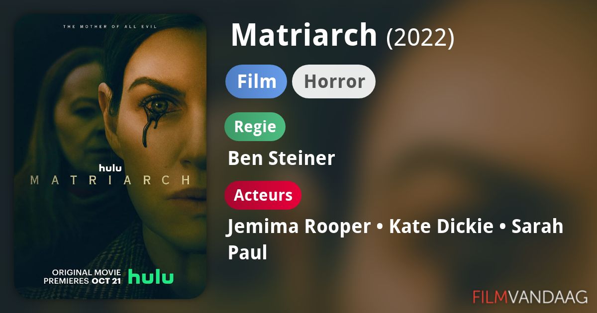 Matriarch (film, 2022) - FilmVandaag.nl