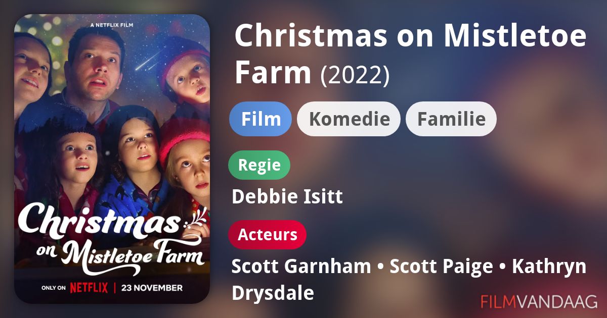 Christmas on Mistletoe Farm (film, 2022) - FilmVandaag.nl