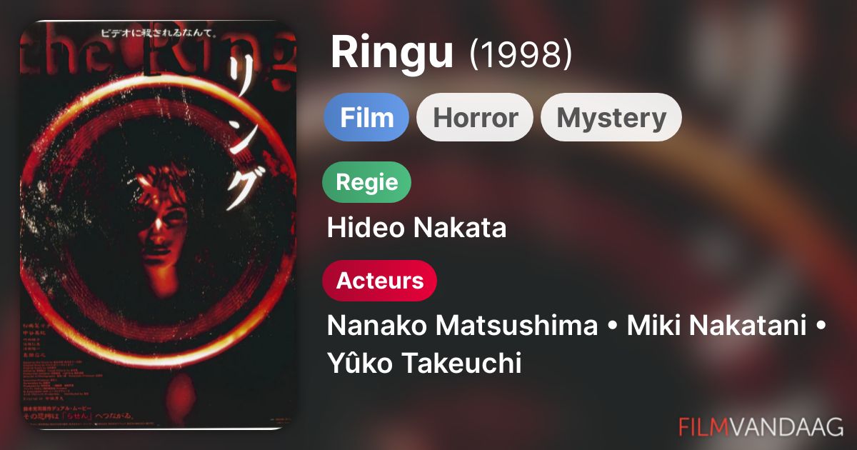 Ringu (film, 1998) - FilmVandaag.nl