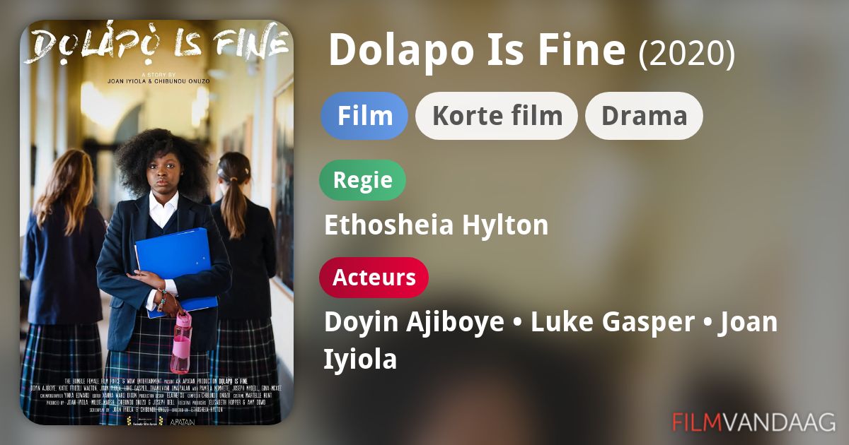 Dolapo Is Fine (film, 2020) - FilmVandaag.nl