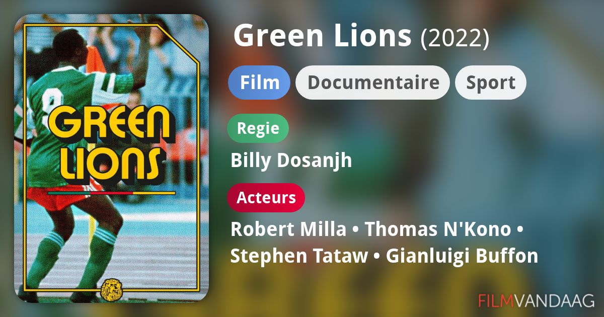 Green Lions (film, 2022) - FilmVandaag.nl