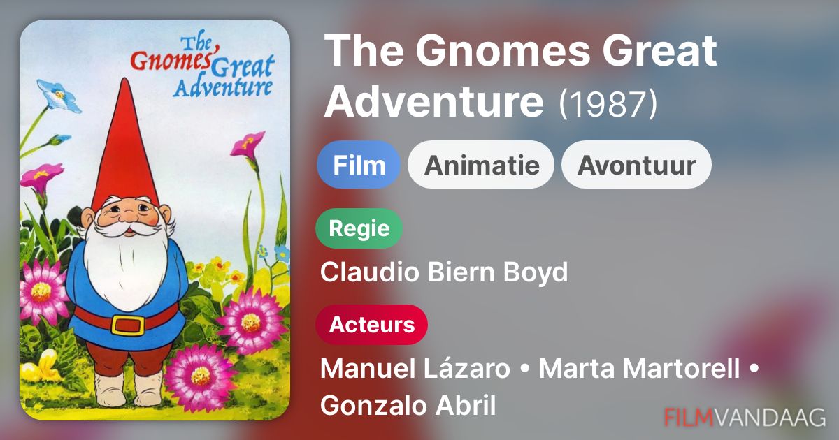 The Gnomes Great Adventure (film, 1995) - FilmVandaag.nl