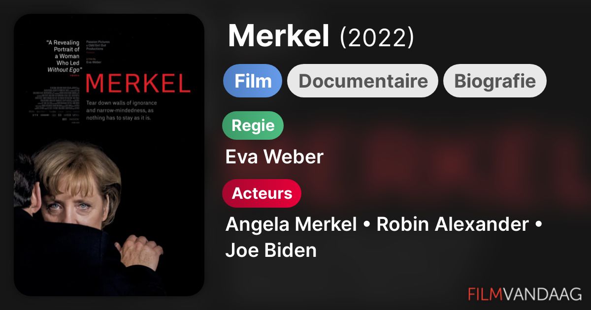 Merkel (film, 2022) - FilmVandaag.nl