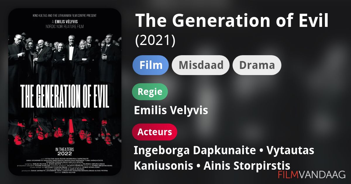 The Generation of Evil (film, 2021) - FilmVandaag.nl