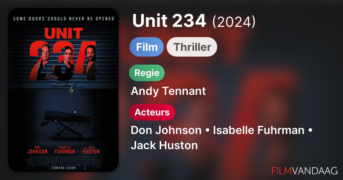 Unit 234 (film, 2024) - FilmVandaag.nl