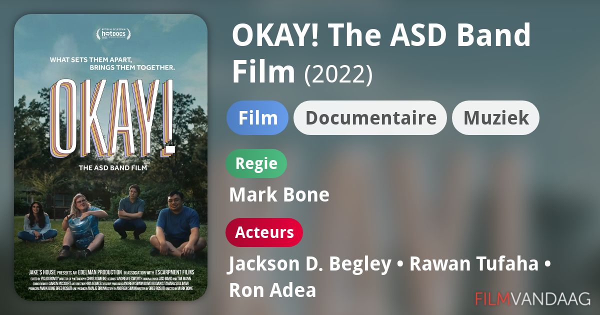 OKAY! The ASD Band Film (film, 2022) - FilmVandaag.nl