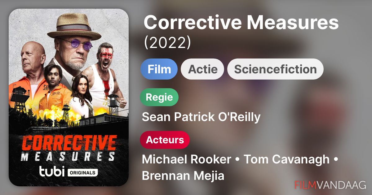 Corrective Measures (film, 2022) - FilmVandaag.nl