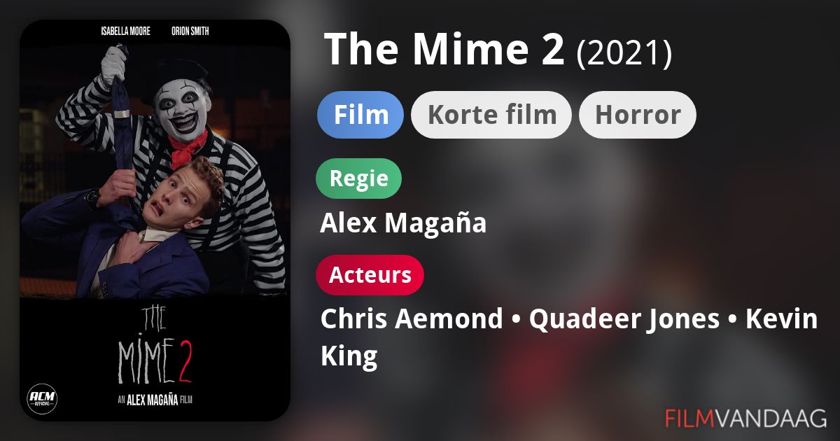The Mime 2 (film, 2021) Nu Online Kijken - FilmVandaag.nl