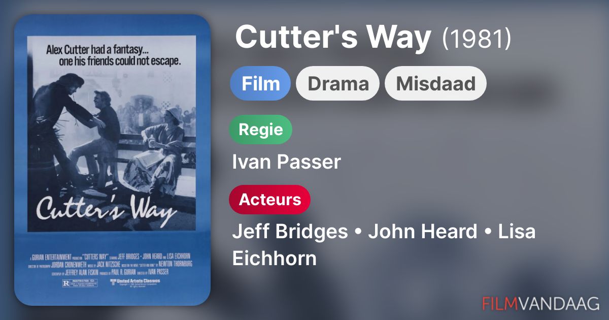 Cutter's Way (film, 1981) - FilmVandaag.nl