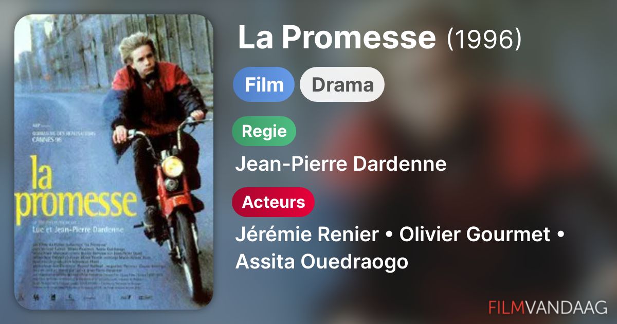 La Promesse (film, 1996) - FilmVandaag.nl
