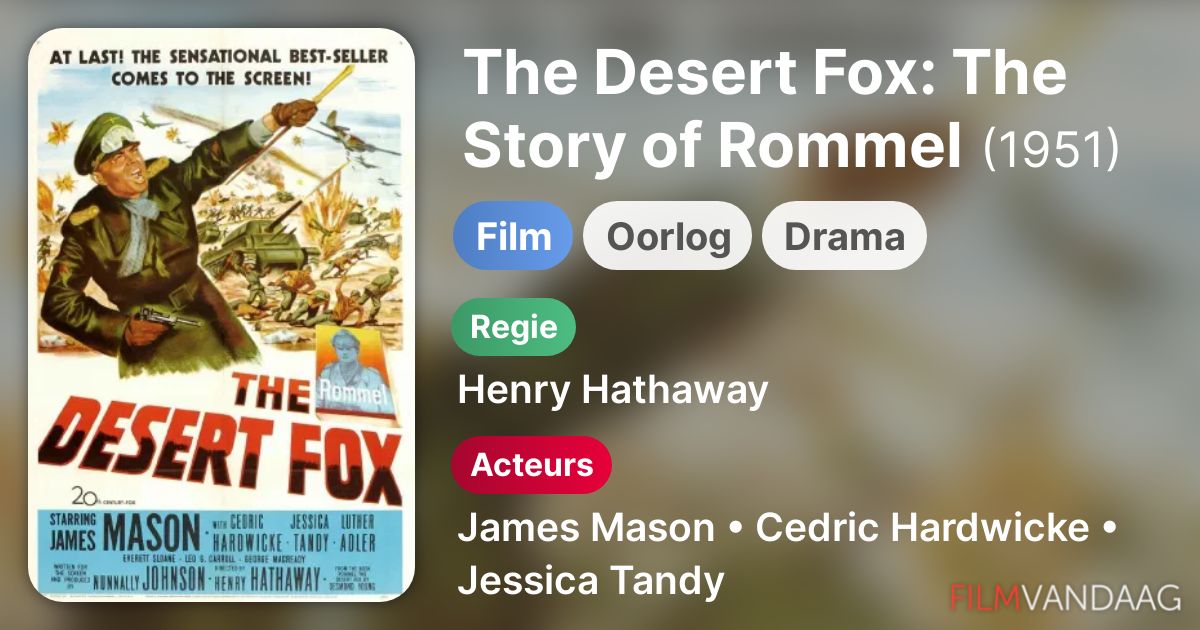 The Desert Fox: The Story of Rommel (film, 1951) - FilmVandaag.nl