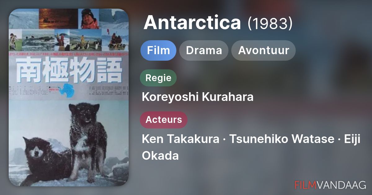Antarctica (film, 1983) - FilmVandaag.nl