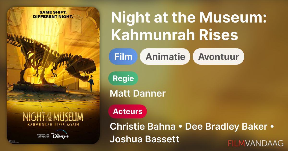 Night at the Museum: Kahmunrah Rises Again (film, 2022) kopen op dvd of blu-ray - FilmVandaag.nl