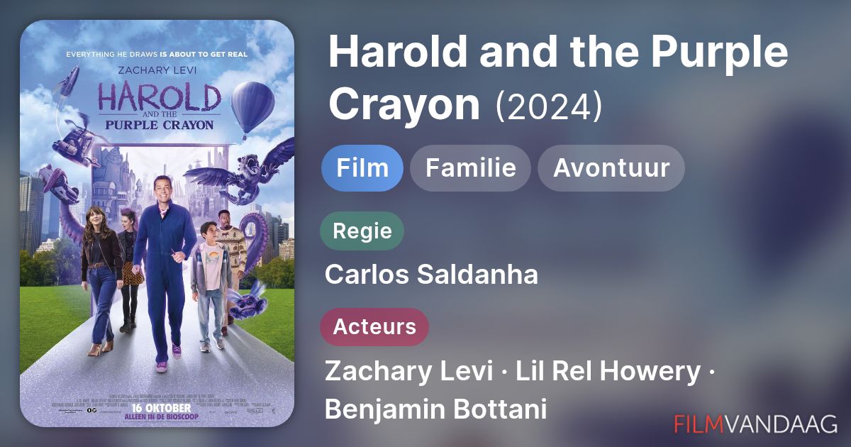 Harold and the Purple Crayon (film, 2024) - FilmVandaag.nl