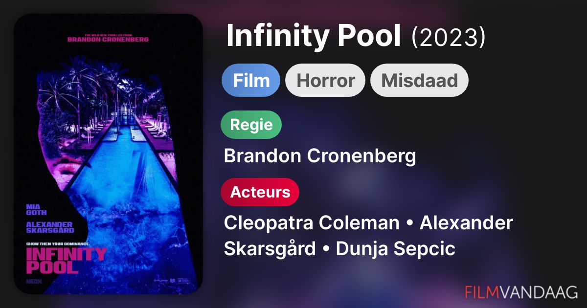 Infinity Pool (film, 2023) - FilmVandaag.nl