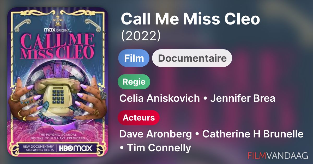 Call Me Miss Cleo (film, 2022) - FilmVandaag.nl